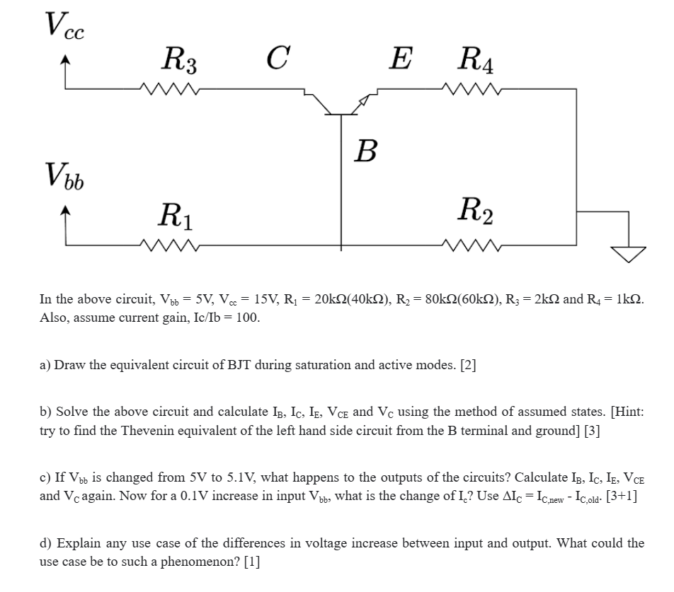 Solved In the above circuit, | Chegg.com