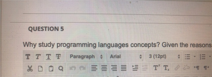 Solved QUESTIONS Why study programming languages concepts? | Chegg.com