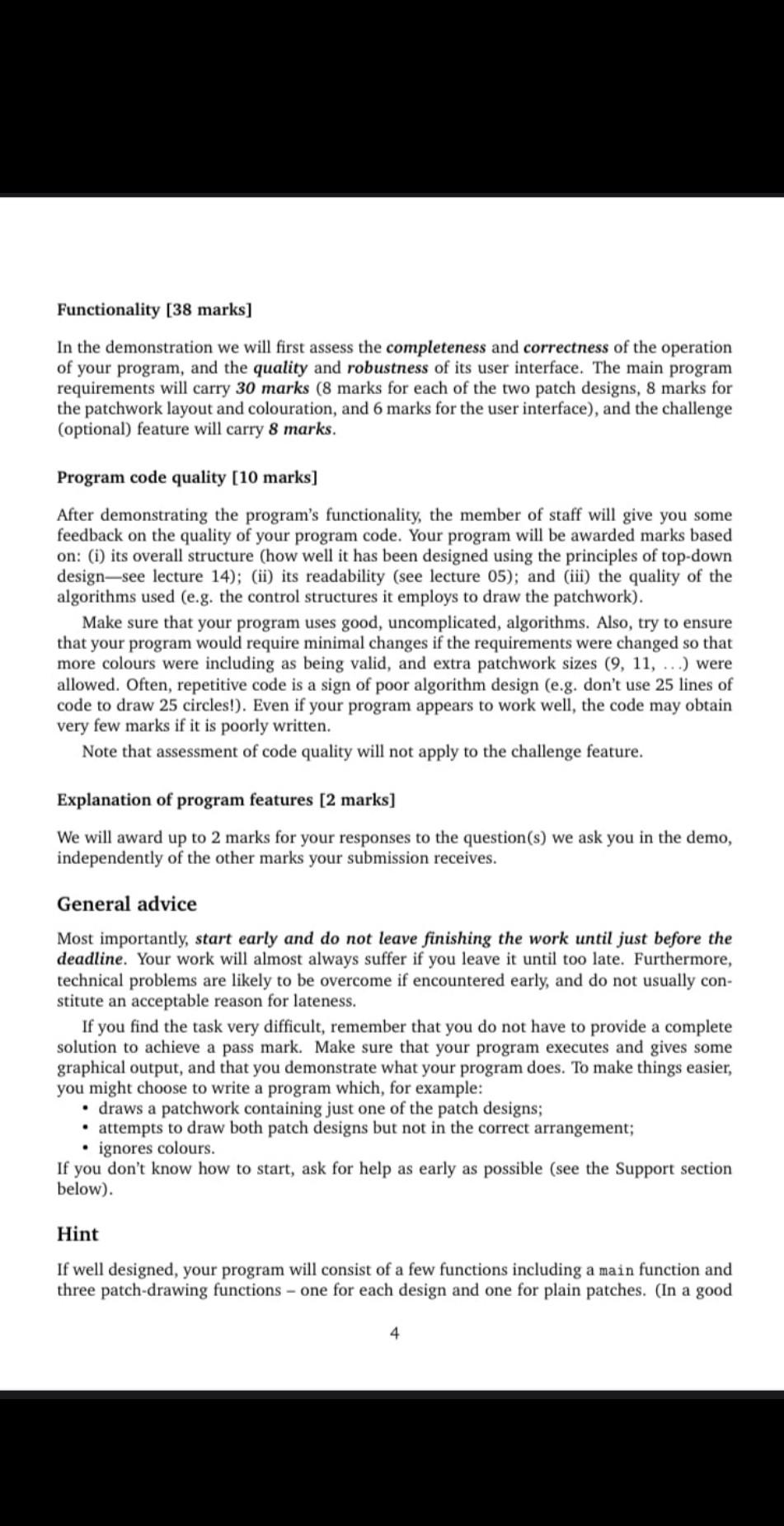 Solved python Patchwork Sampler - graphics moudle I want | Chegg.com