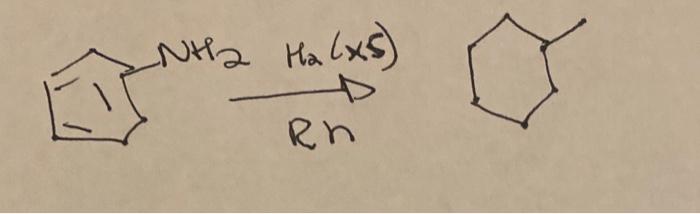 Solved what is the product that h2/rh makes? | Chegg.com