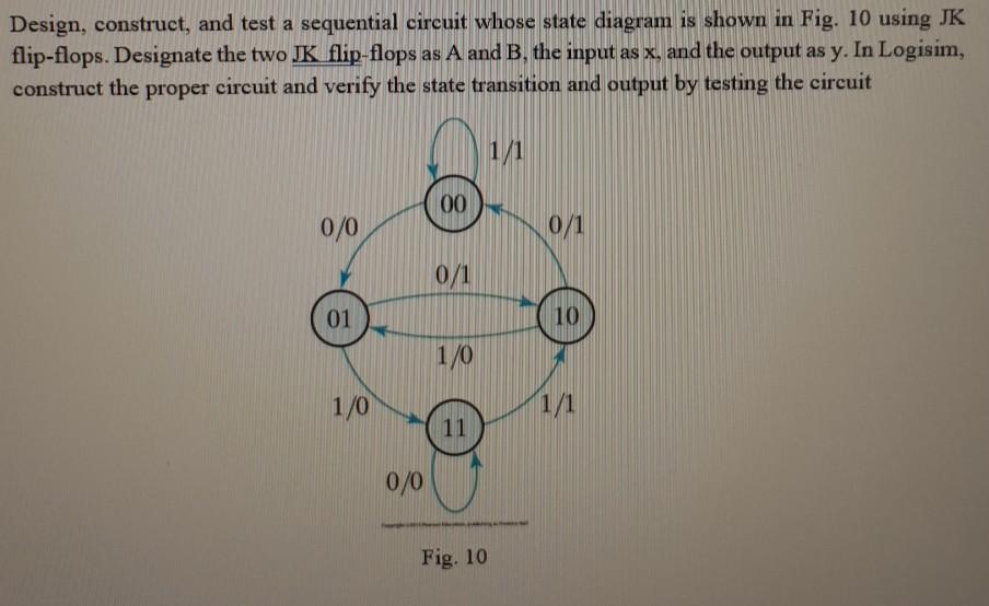 Solved Design, construct, and test a sequential circuit | Chegg.com