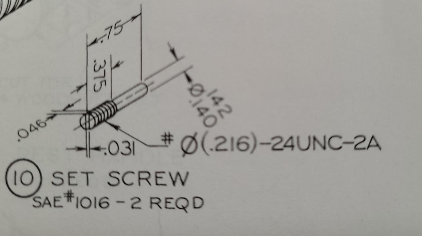 Solved Needed to do both collar and setscrew in solidworks. | Chegg.com