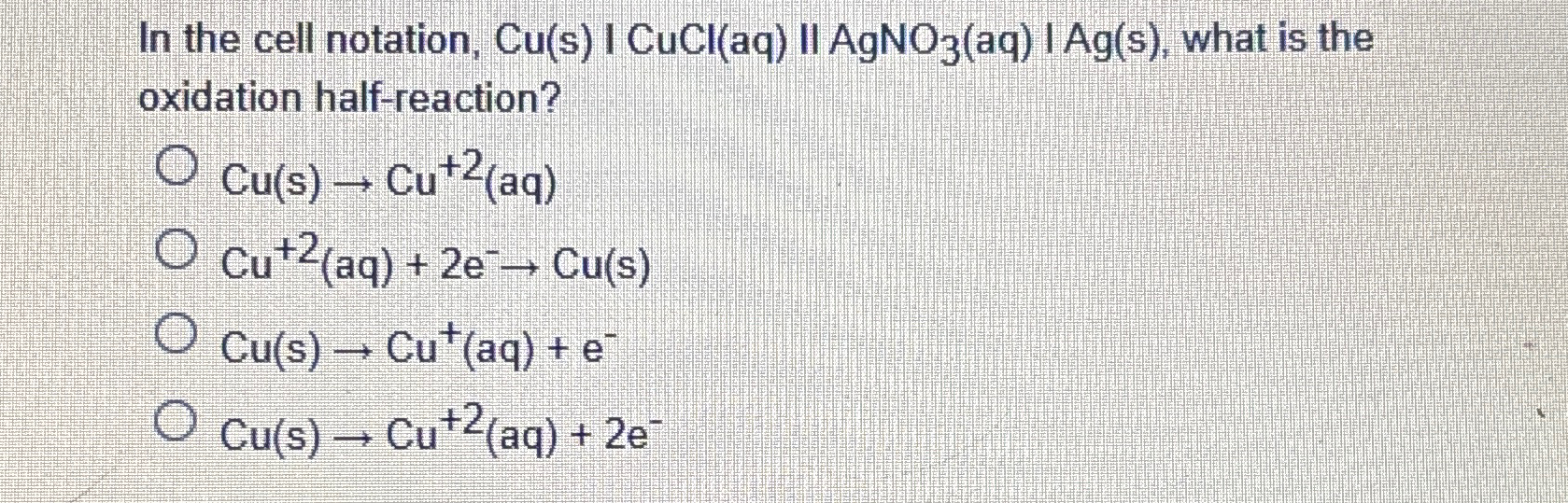 Solved In the cell notation, | Chegg.com