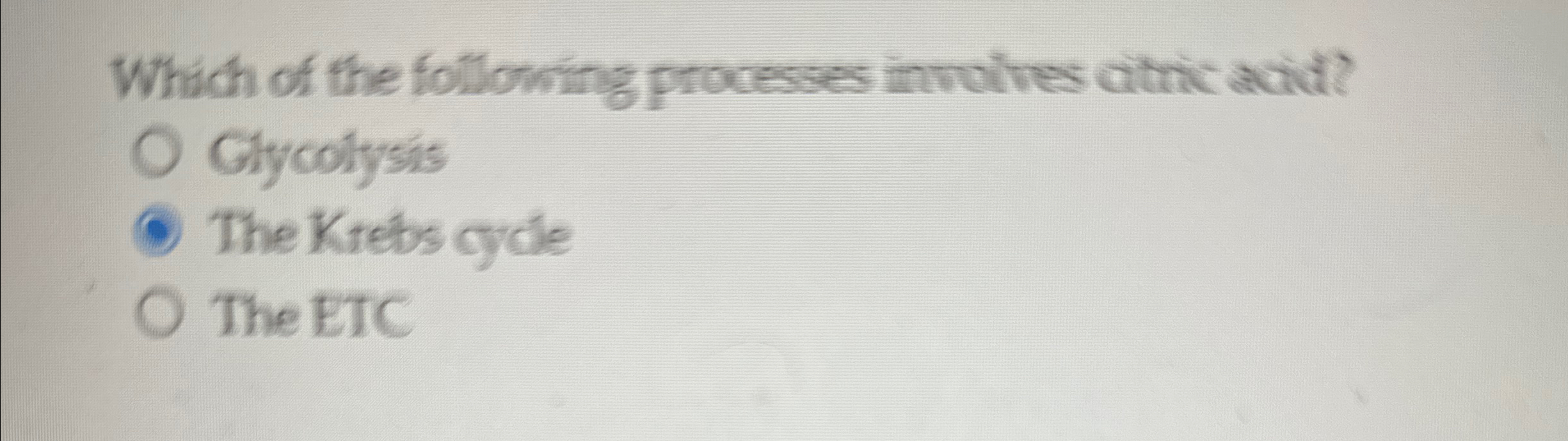 Solved Which of the following processes involves atric | Chegg.com