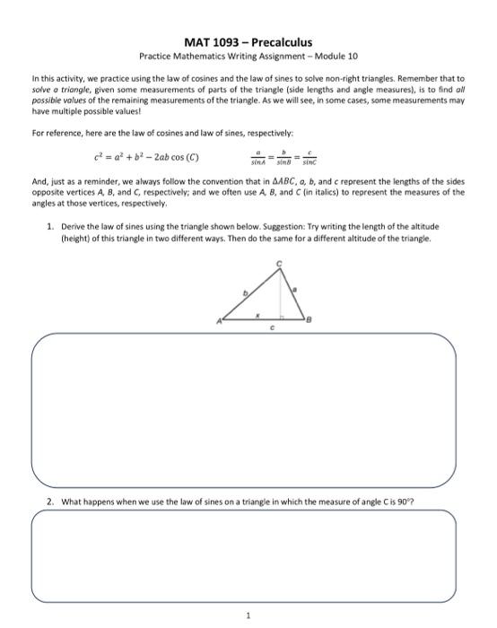 Solved In this activity, we practice using the law of | Chegg.com