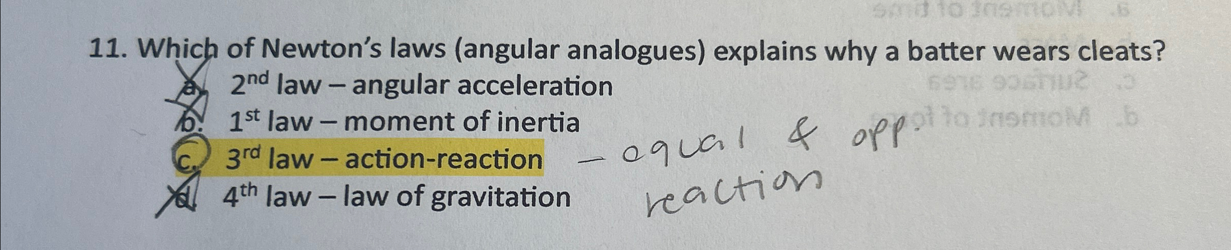 Solved Which of Newton's laws (angular analogues) ﻿explains | Chegg.com