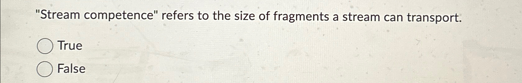 Solved "Stream competence" refers to the size of fragments a | Chegg.com