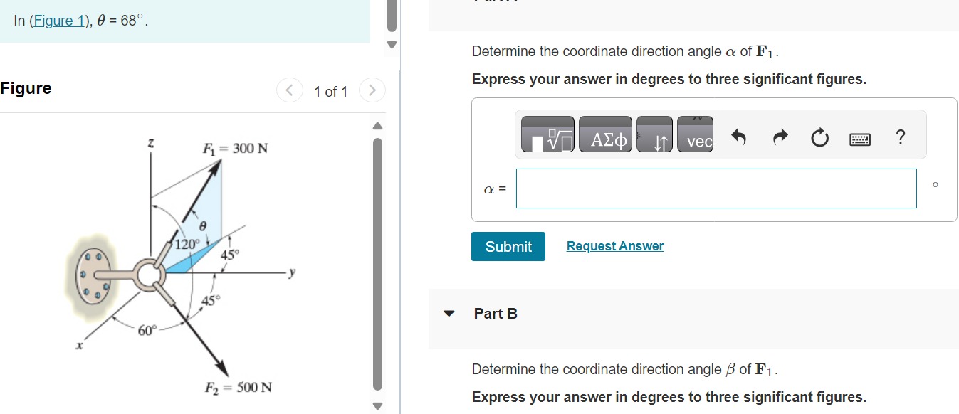 Solved Request AnswerPart BDetermine the coordinate | Chegg.com