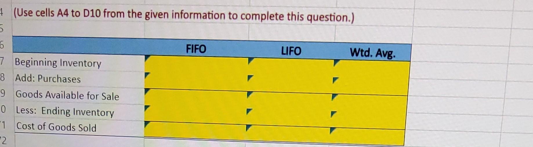 Solved Comparing Inventory Costing Methods Better Bottles, | Chegg.com