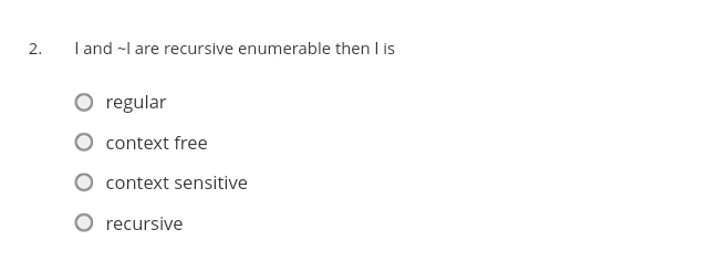 Solved I and ∼ ﻿I are recursive enumerable then I | Chegg.com