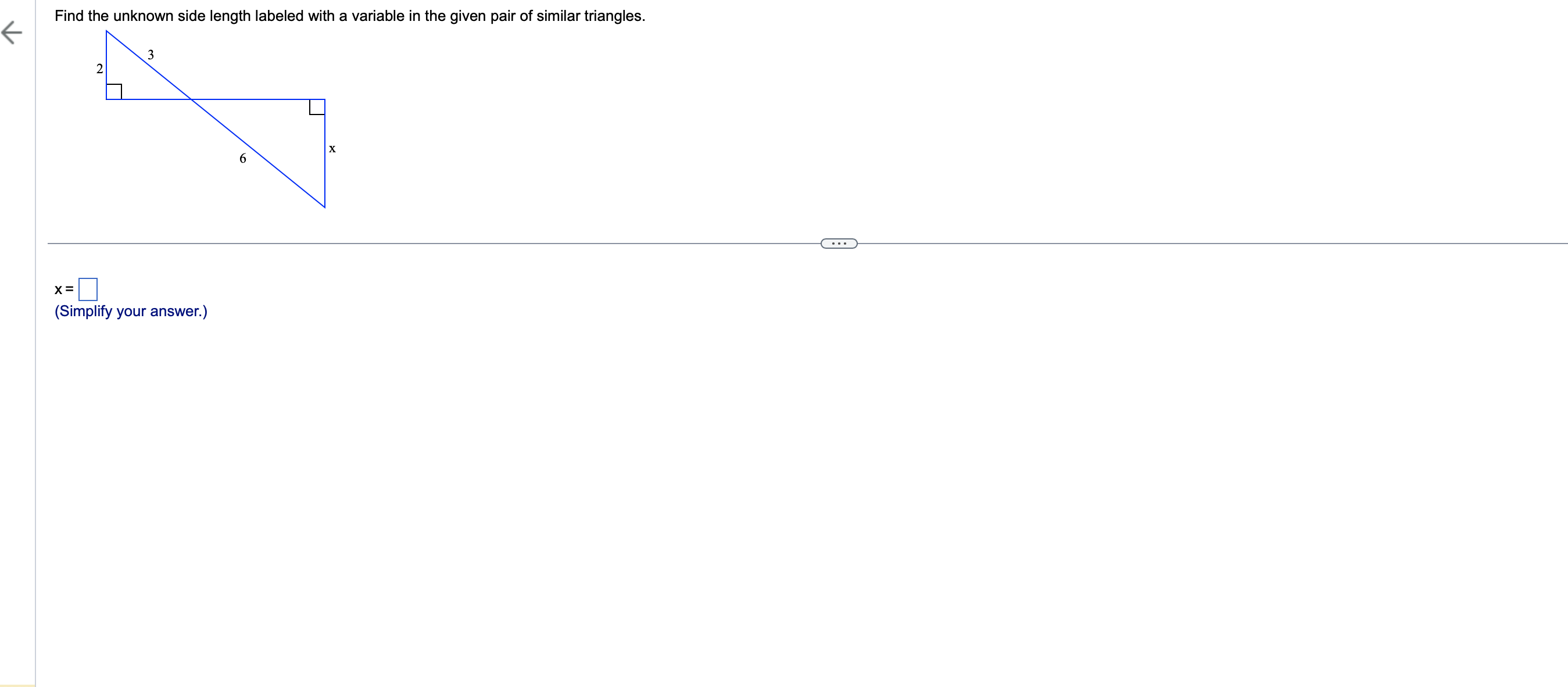 Solved Find the unknown side lenath labeled with a variable | Chegg.com