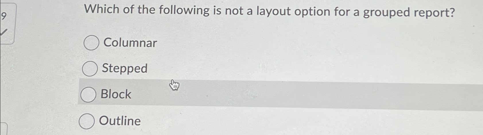 Solved Which of the following is not a layout option for a | Chegg.com