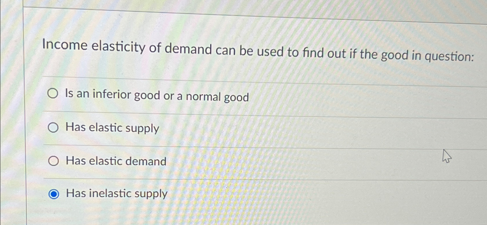Solved Income elasticity of demand can be used to find out | Chegg.com