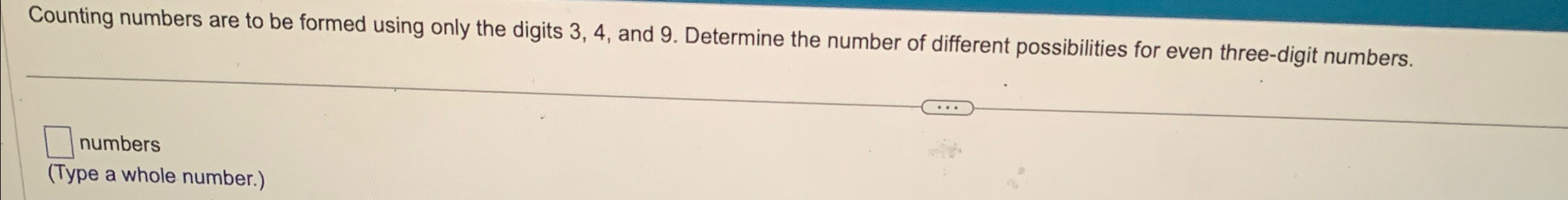 Solved Counting numbers are to be formed using only the | Chegg.com
