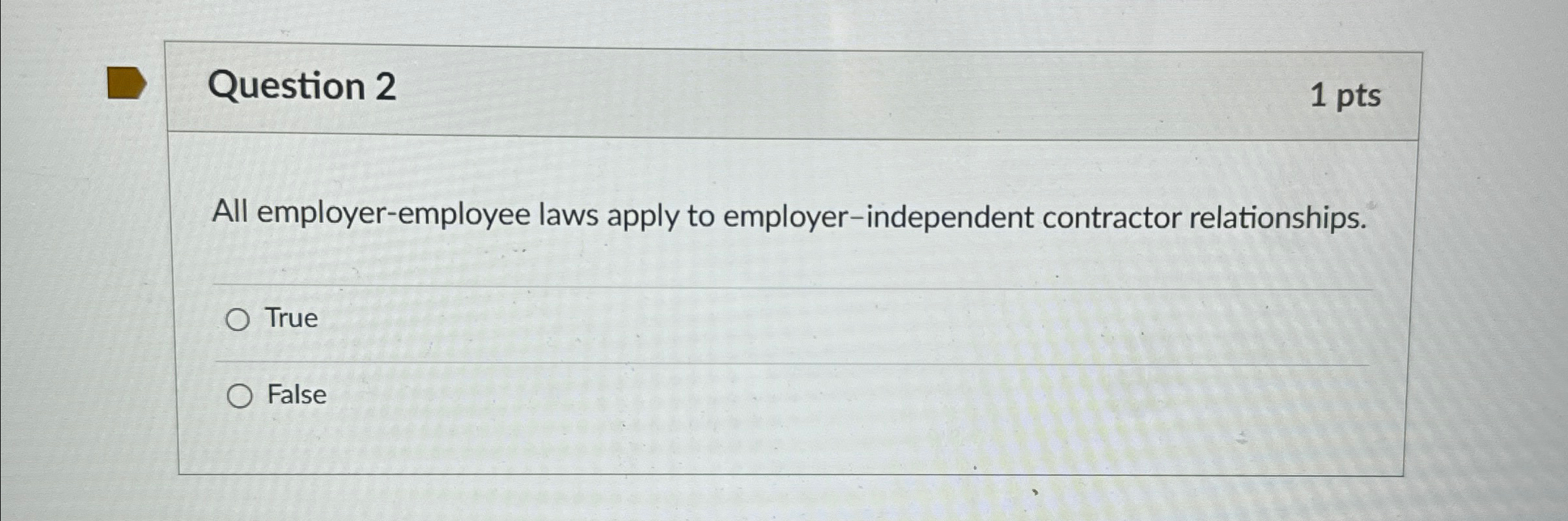 Solved Question 21ptsAll employer-employee laws apply to | Chegg.com