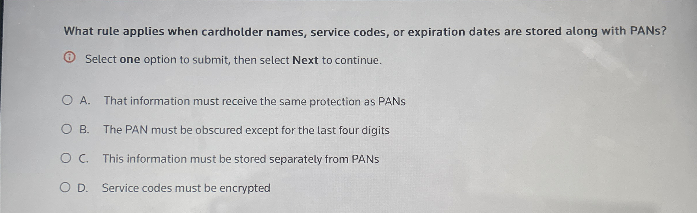 Solved What rule applies when cardholder names, service | Chegg.com