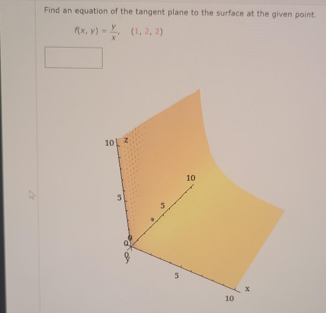 Solved Find an equation of the tangent plane to the surface | Chegg.com