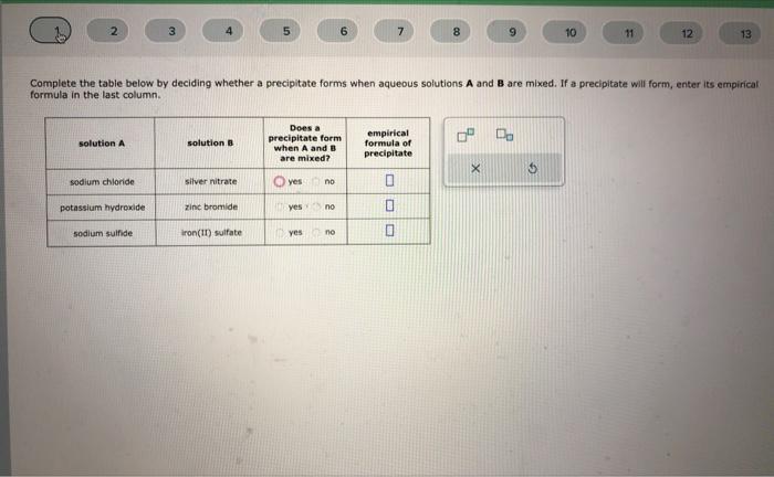 Solved Complete the table below by deciding whether a | Chegg.com