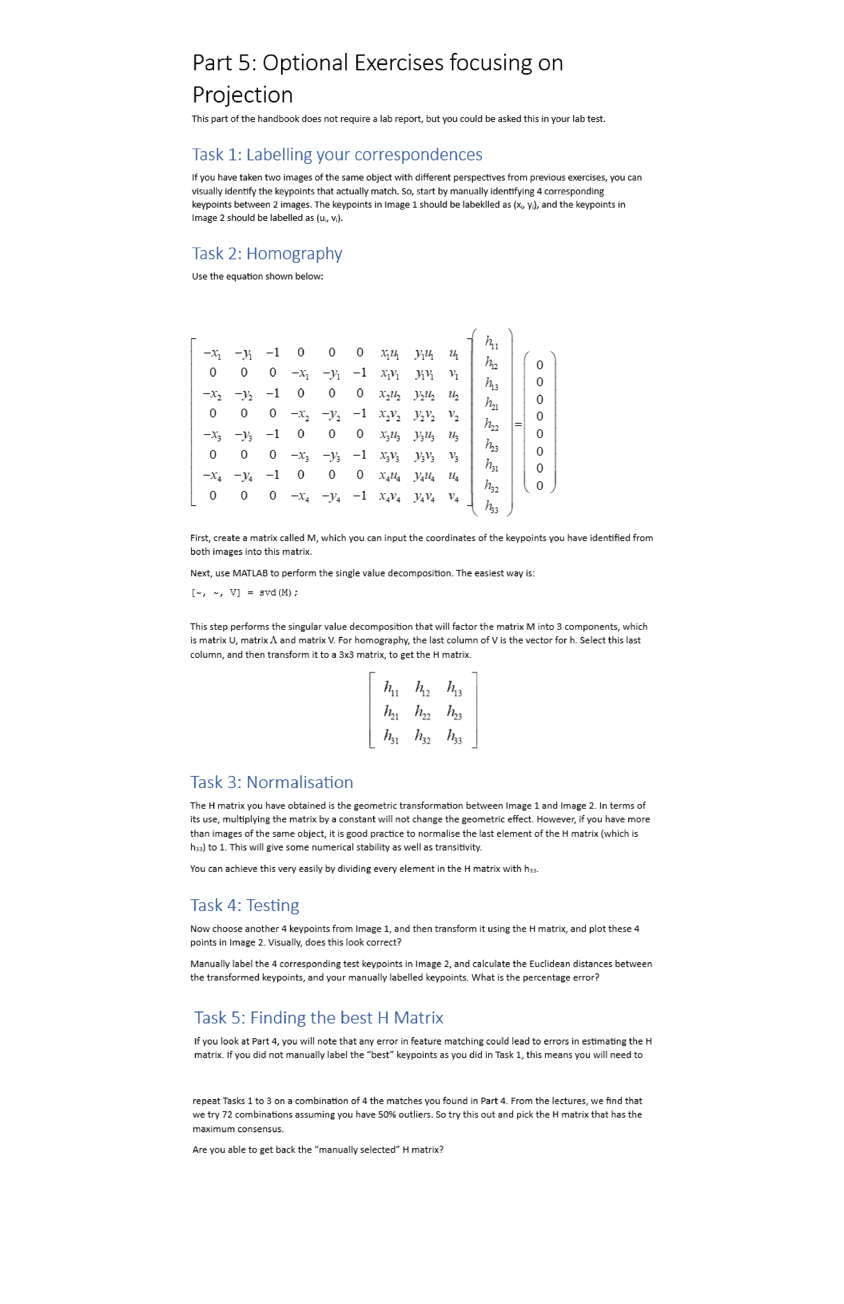 Solved Part 5: Optional Exercises focusing onProjectionThis | Chegg.com