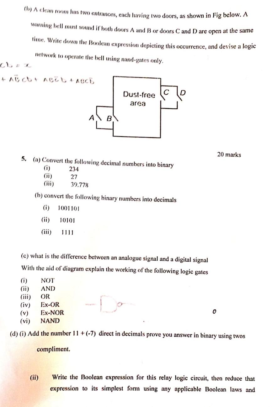 Solved shown in the figure below, draw also the logic | Chegg.com
