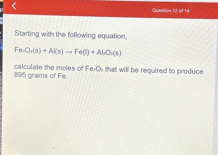 Solved ga do 5 Question 12 of 14 Starting with the following | Chegg.com