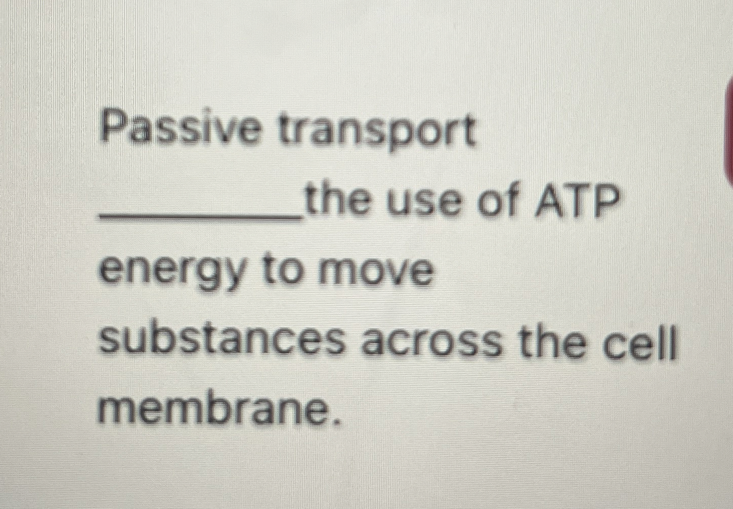 Solved Passive transportthe use of ATPenergy to | Chegg.com
