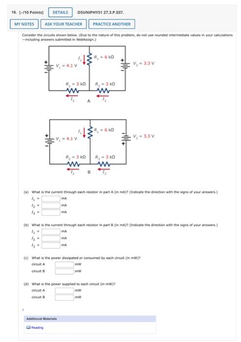 Solved Consider the circuts shown below, (Due to the nature | Chegg.com