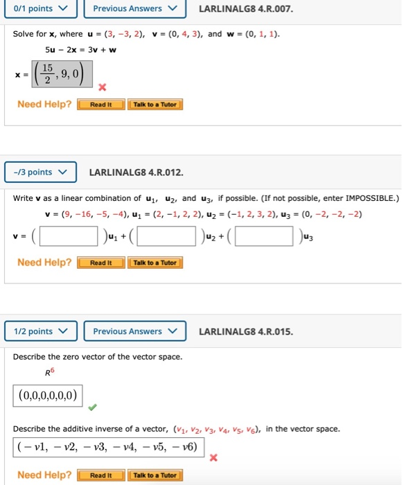 Solved Linear Algebraanswer the questions step-by-step don't | Chegg.com