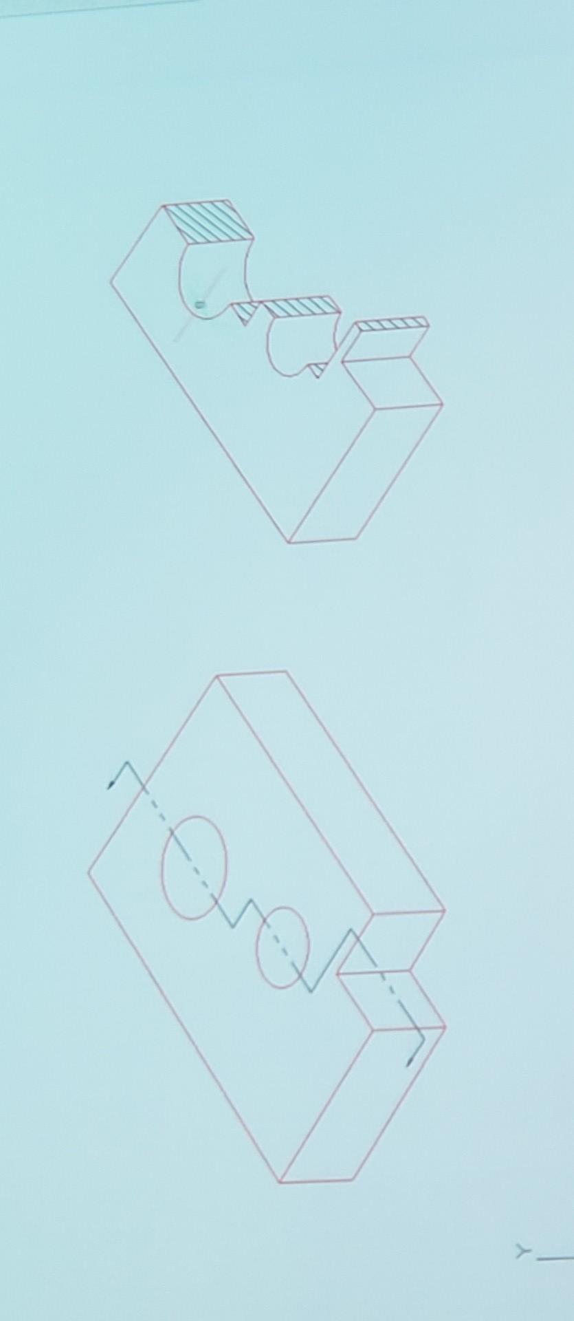 Solved 2.) Draw an isometric section of the PLATE according | Chegg.com