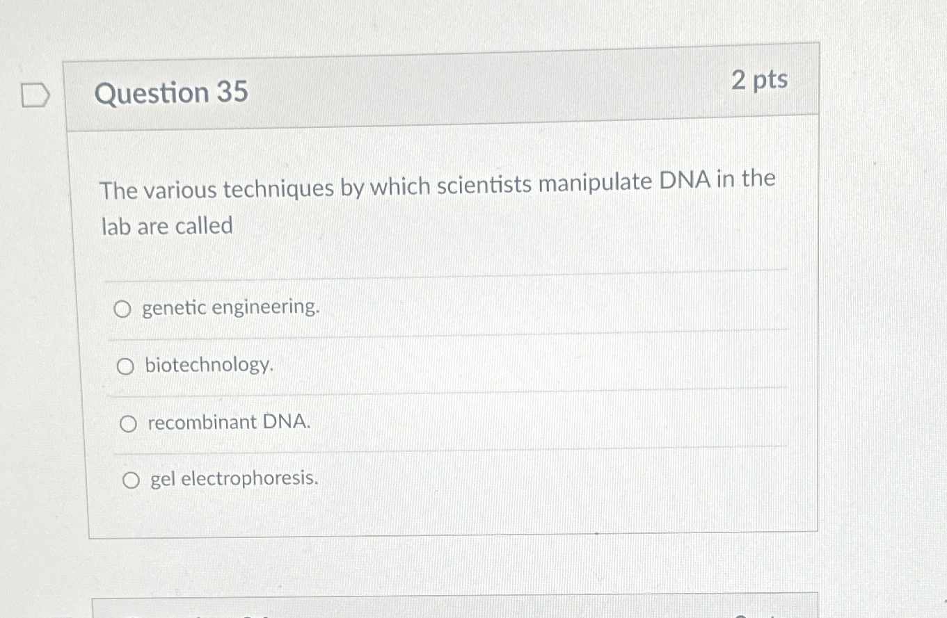 Solved Question 352 ﻿ptsThe various techniques by which | Chegg.com