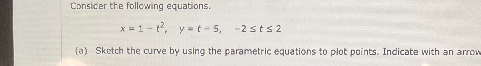 Solved Consider the following | Chegg.com