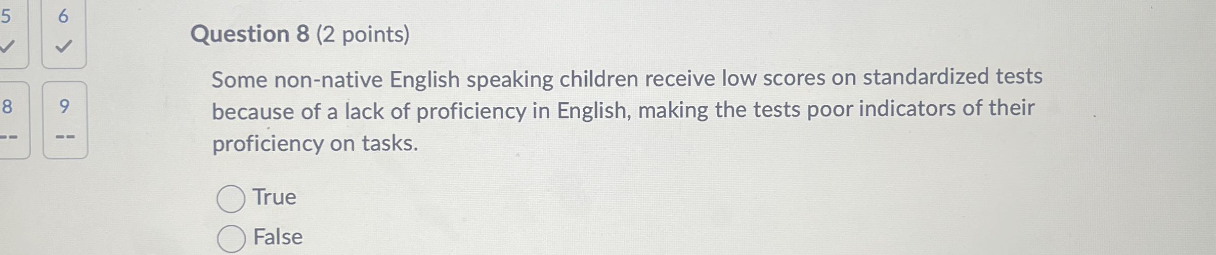 Solved Question 8 (2 ﻿points)Some non-native English | Chegg.com