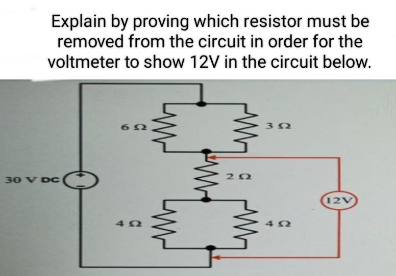 Solved Explain by proving which resistor must be removed | Chegg.com