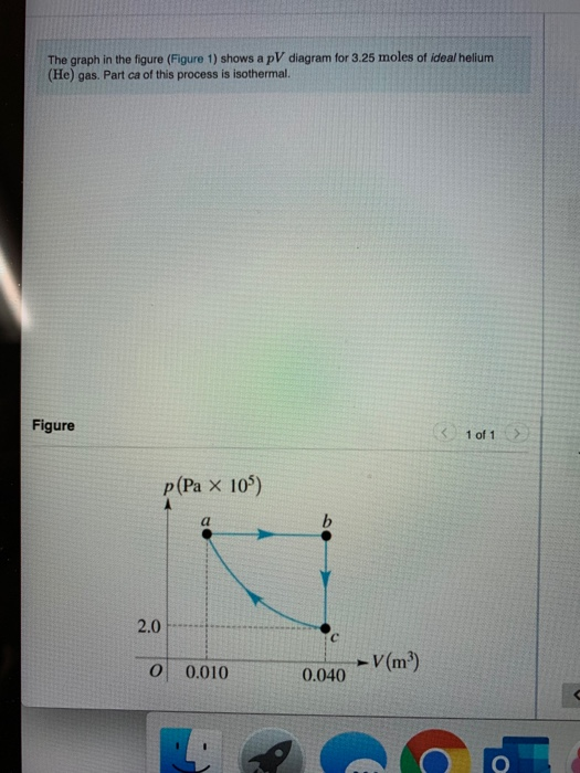 Solved The graph in the figure (Figure 1) shows a pV diagram | Chegg.com
