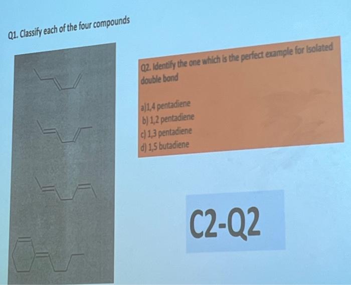 Solved n1. Classify each of the four compounds Q2. Identify | Chegg.com