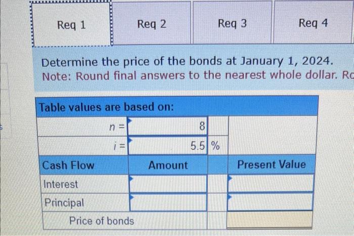Solved When Patey Pontoons issued 8% bonds on January 1,2024 | Chegg.com