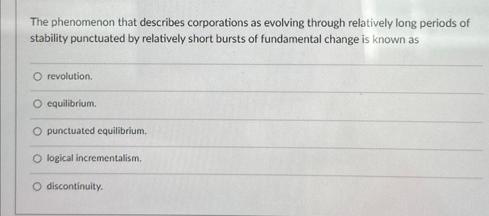 Solved The phenomenon that describes corporations as | Chegg.com