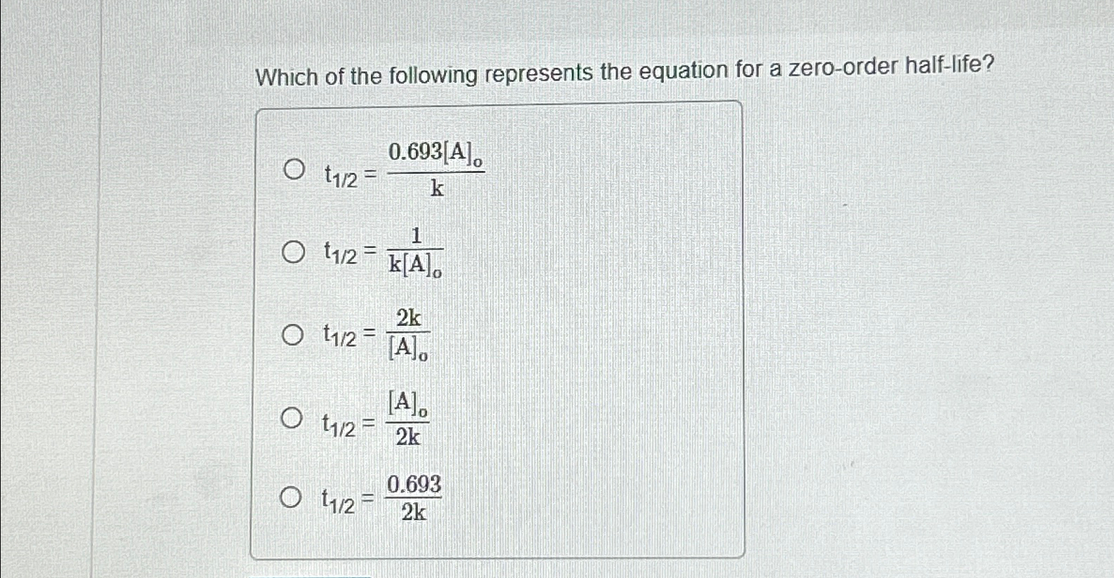 Solved Which of the following represents the equation for a | Chegg.com