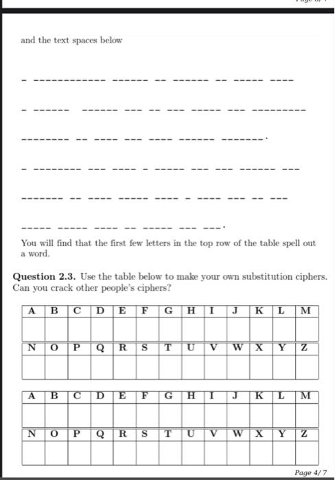 Solved 2 Substitution Cipher To use a substitution cipher we | Chegg.com