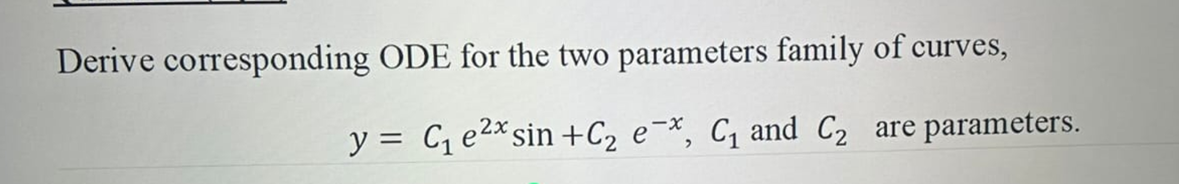 Solved Sub method:- ﻿ODE C1,C2Diferenhate huice (two | Chegg.com