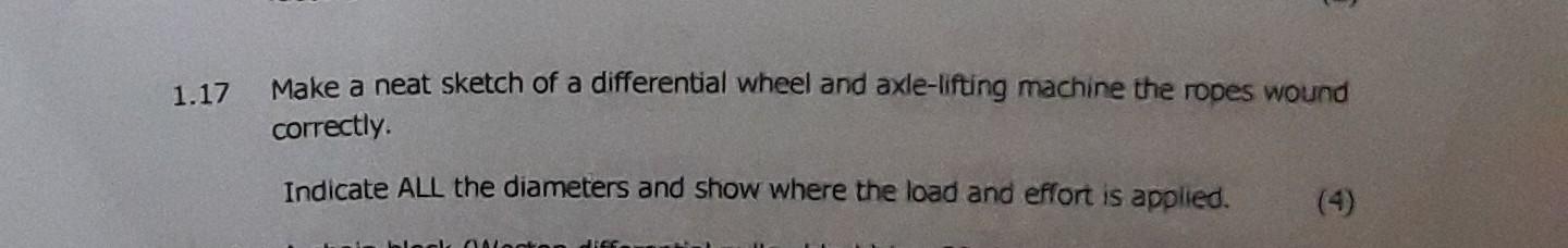 Make a neat sketch of a differential wheel and | Chegg.com