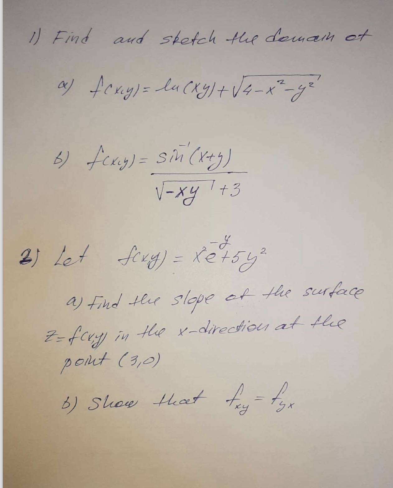 Solved Find and sketch the domain | Chegg.com