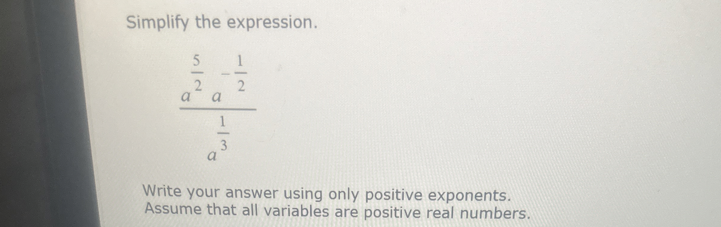 Solved Simplify the expression.Write your answer using only | Chegg.com