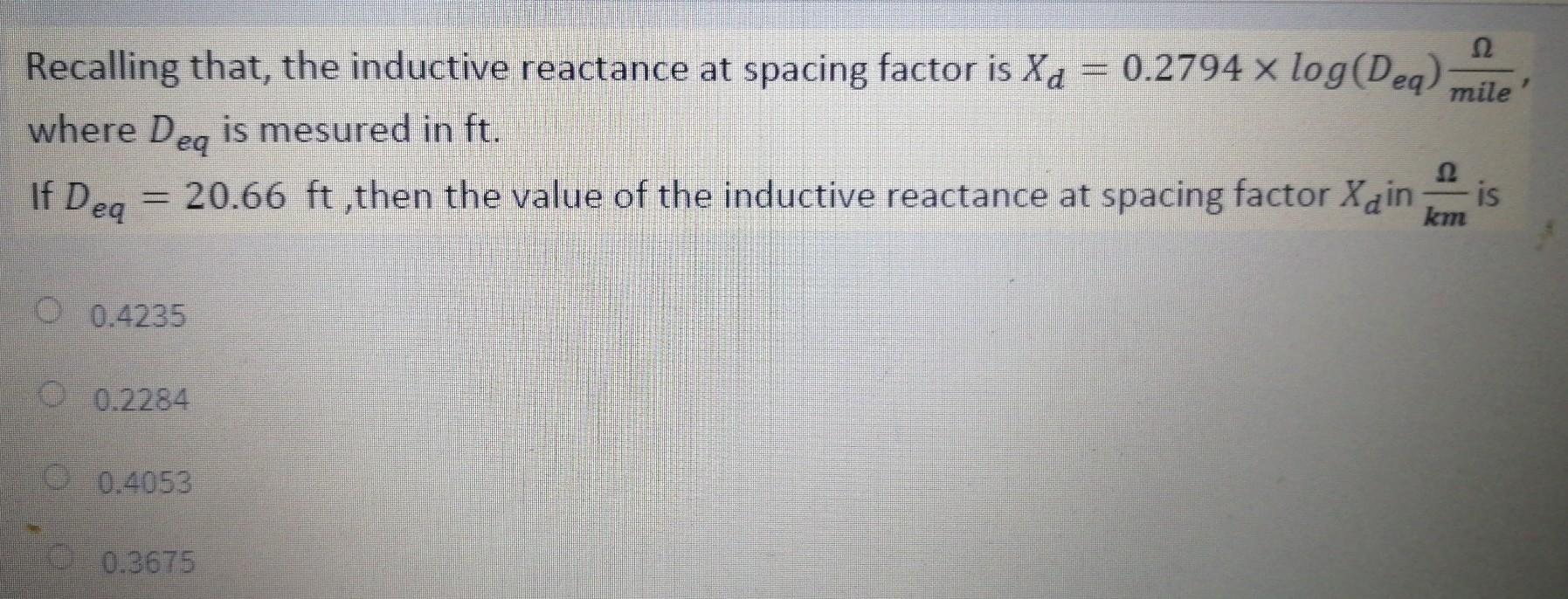 Solved 12 mile Recalling that, the inductive reactance at | Chegg.com