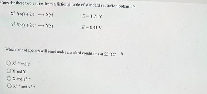 Solved Calculate The Standard Cell Potential Ecell ∗ For