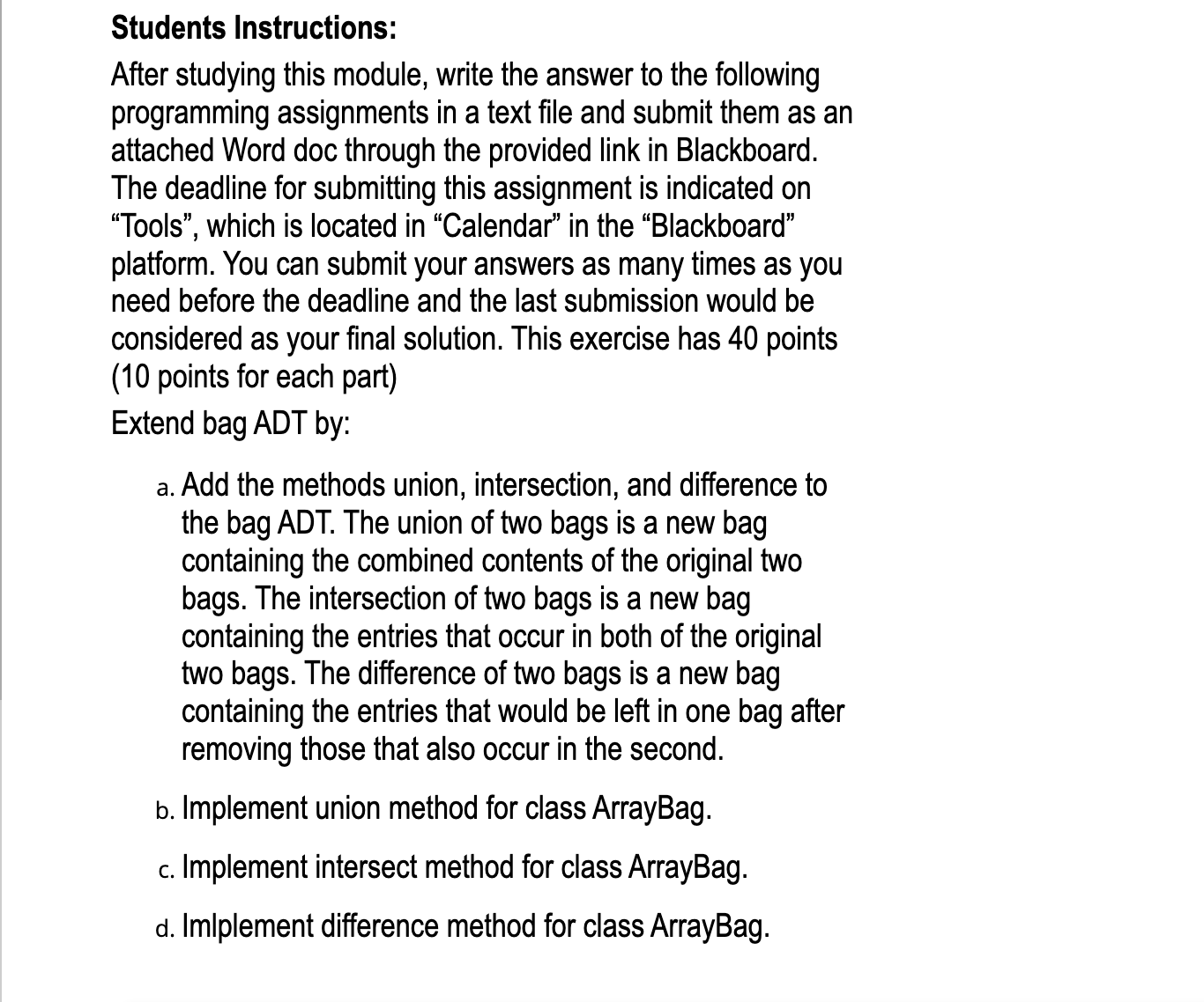 Solved Students Instructions:After studying this module, | Chegg.com