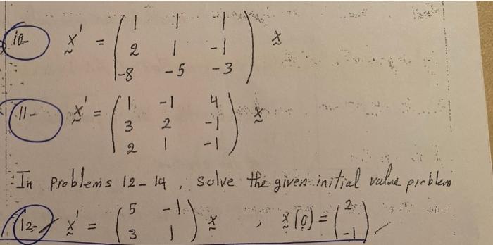 Solved Prablem Find alt eigenvalues and eigenvector of the | Chegg.com