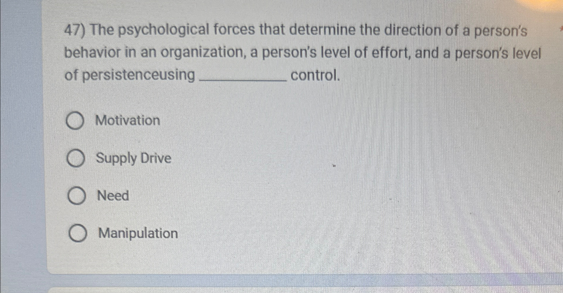 Solved The psychological forces that determine the direction | Chegg.com