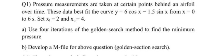 Solved Q1) Pressure measurements are taken at certain points | Chegg.com