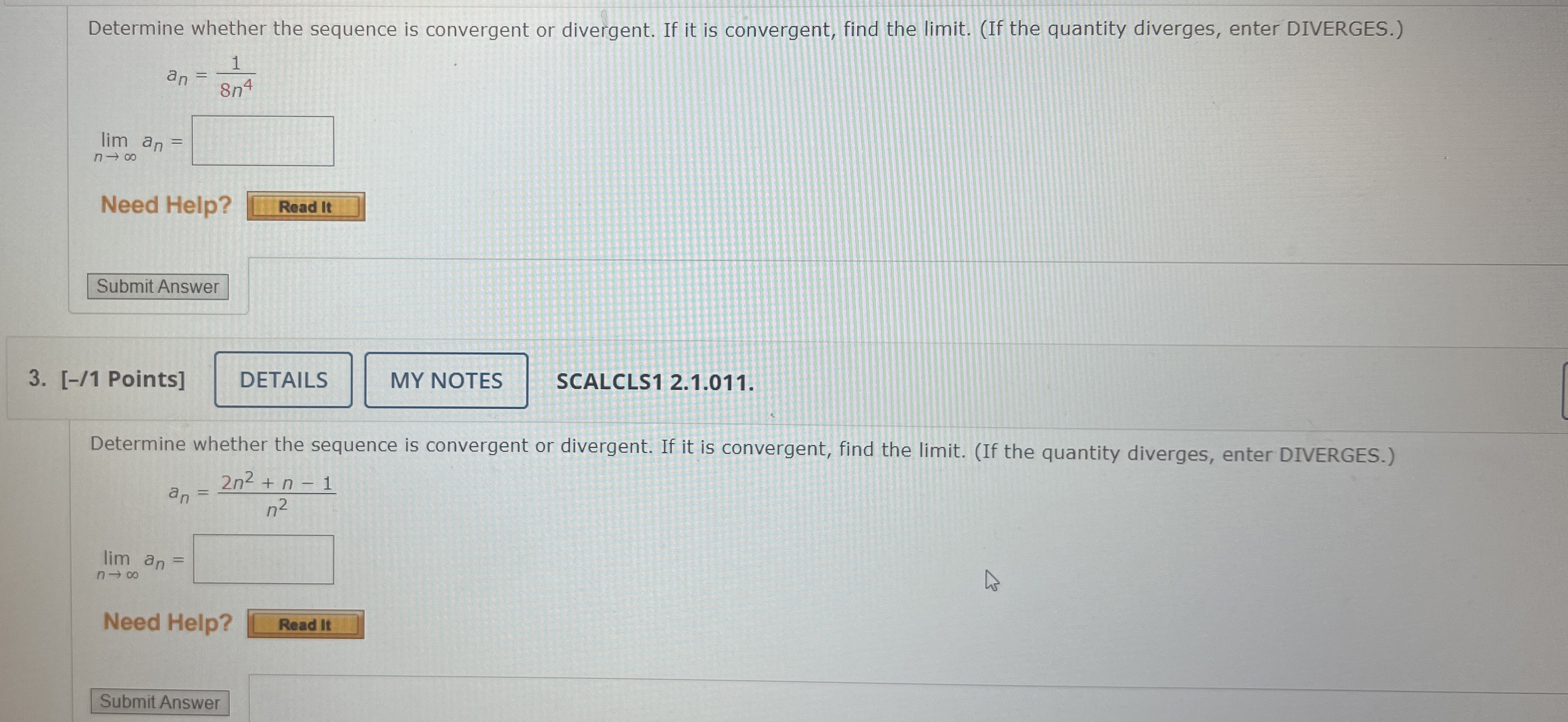 Determine whether the sequence is convergent or | Chegg.com